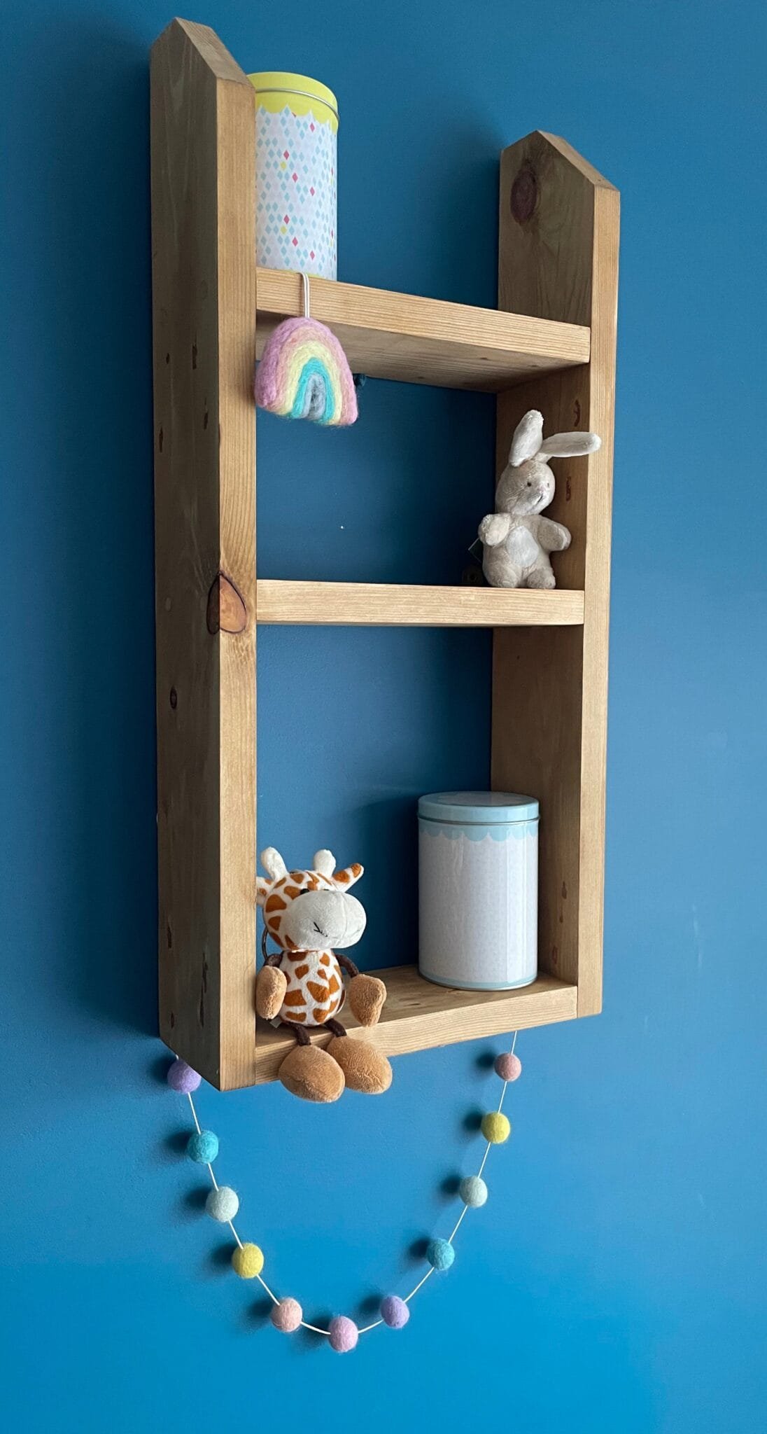 slimline handmade shelf unit made from reclaimed wood - Crowfoot Salvage