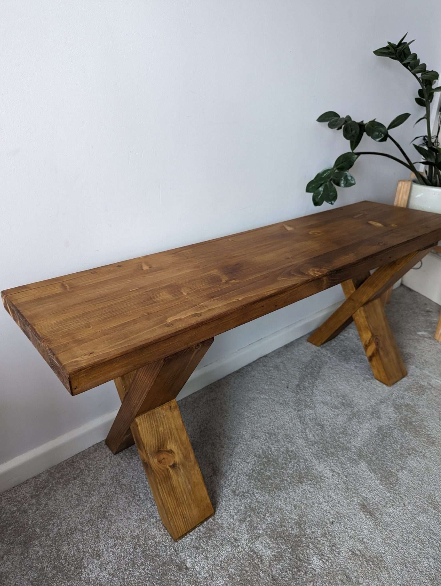 Rustic chunky bench - Crowfoot Salvage